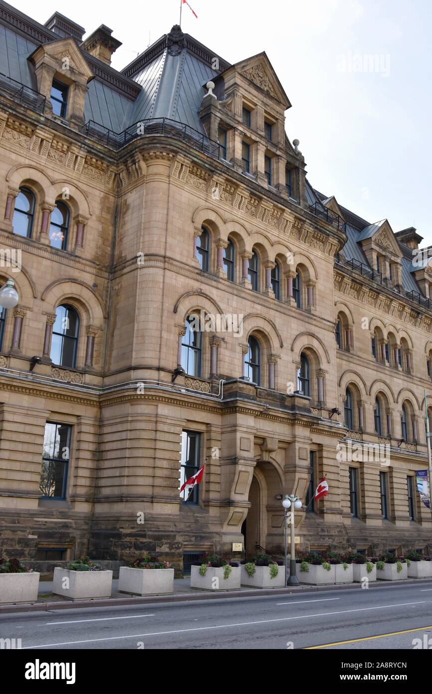 Canadian Government Buildings at the Canadian Parliament atop ...