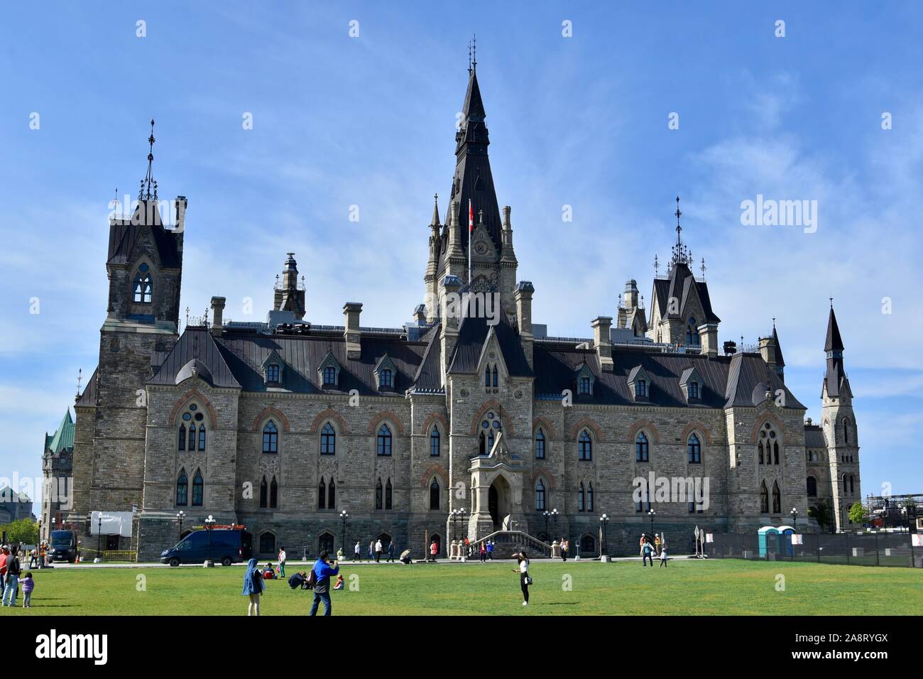 Canadian Government Buildings at the Canadian Parliament atop ...