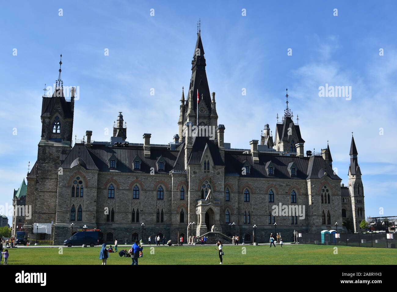 Canadian Government Buildings at the Canadian Parliament atop ...