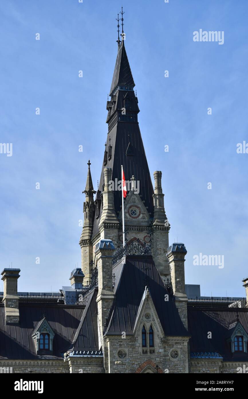 Canadian Government Buildings at the Canadian Parliament atop ...