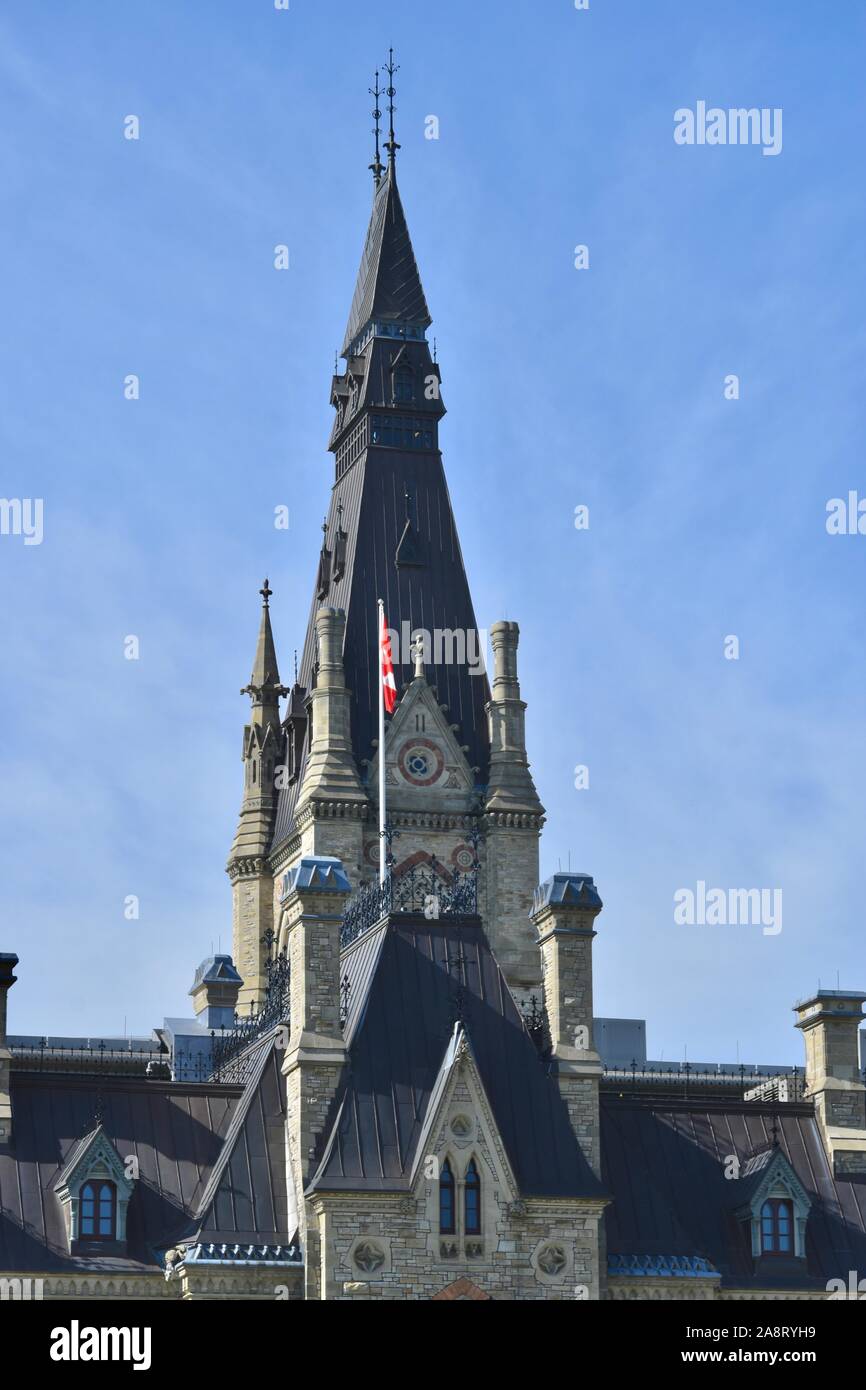 Canadian Government Buildings at the Canadian Parliament atop ...