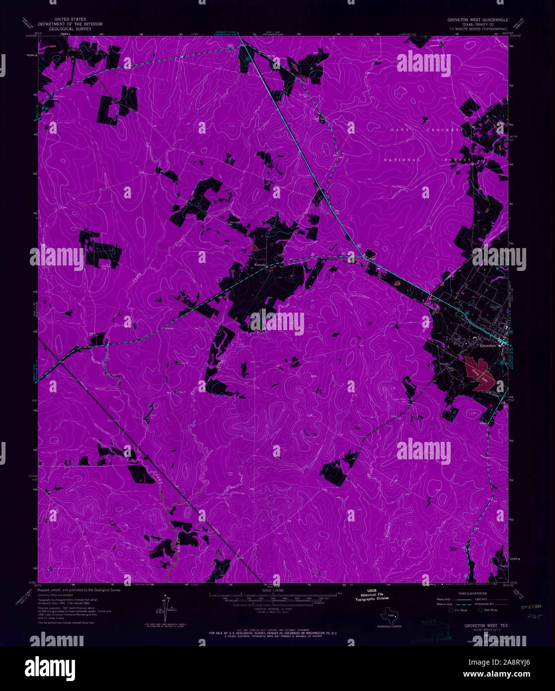 Groveton map hi-res stock photography and images - Alamy