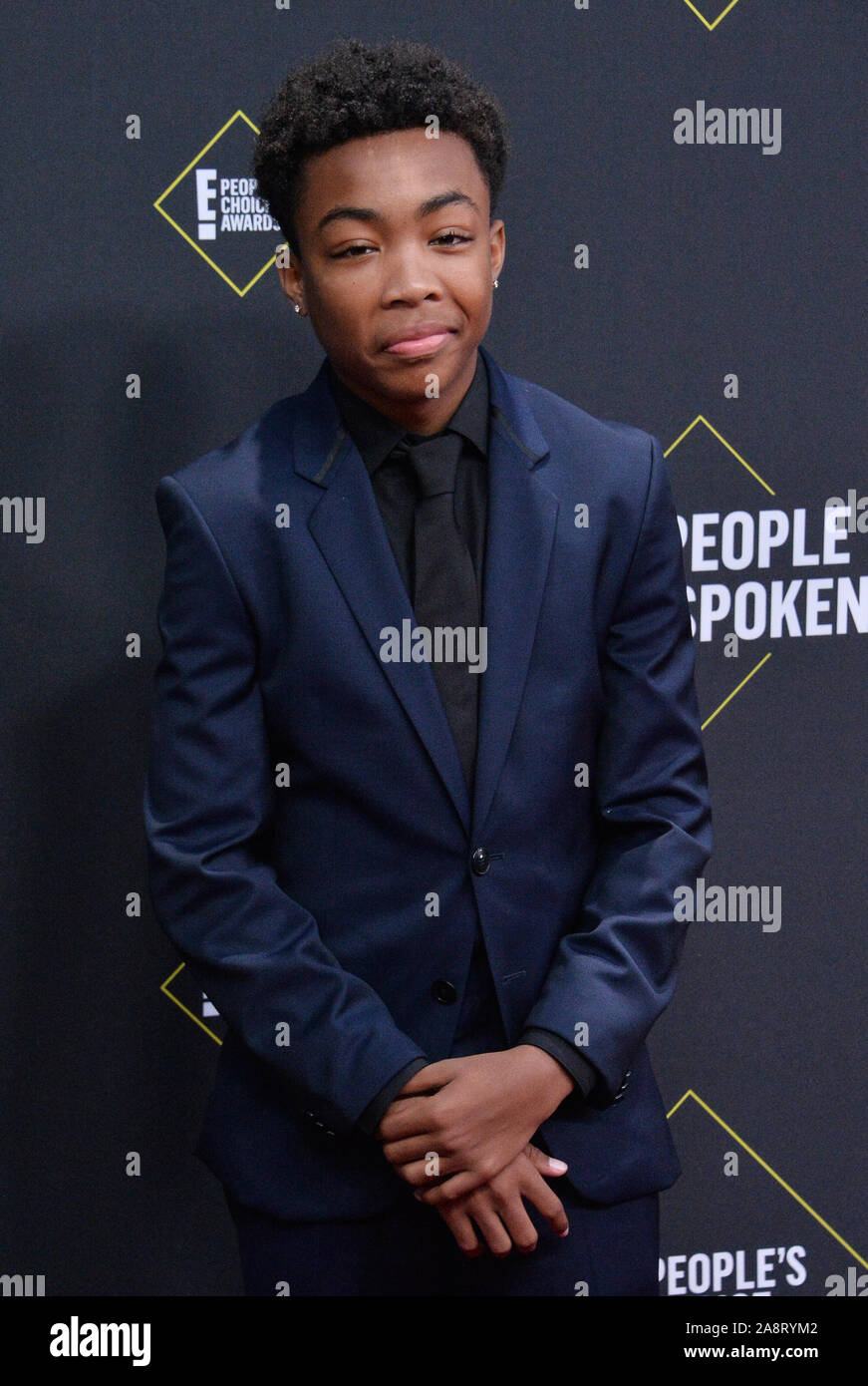 Santa Monica, USA. 10th Nov, 2019. Actor Asante Blackk arrives for the ...