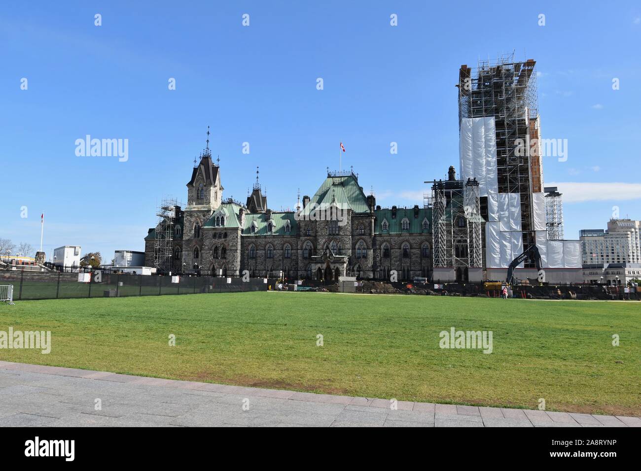 Canadian Government Buildings at the Canadian Parliament atop ...