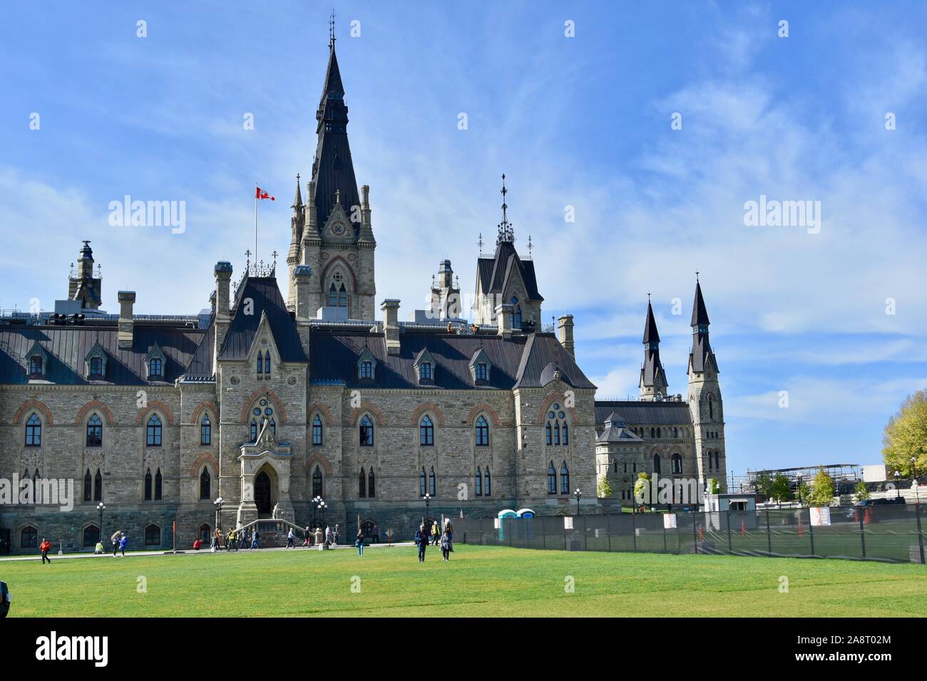 Canadian Government Buildings at the Canadian Parliament atop ...