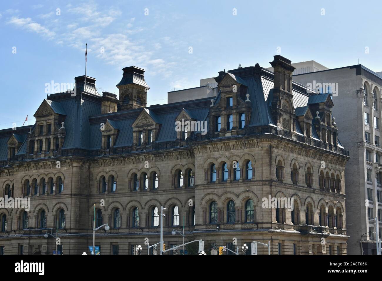 Canadian Government Buildings at the Canadian Parliament atop ...