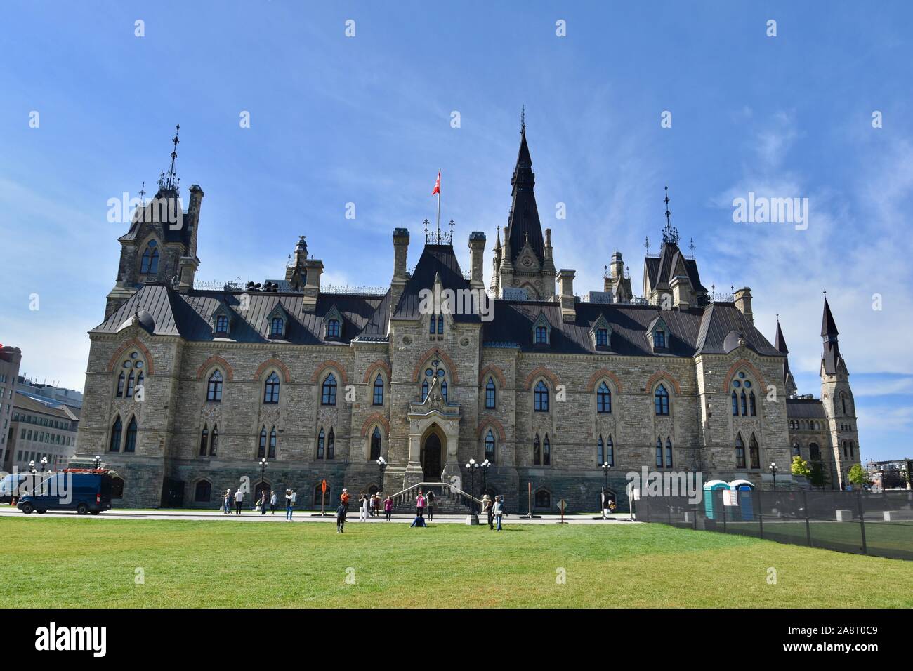 Canadian Government Buildings at the Canadian Parliament atop ...