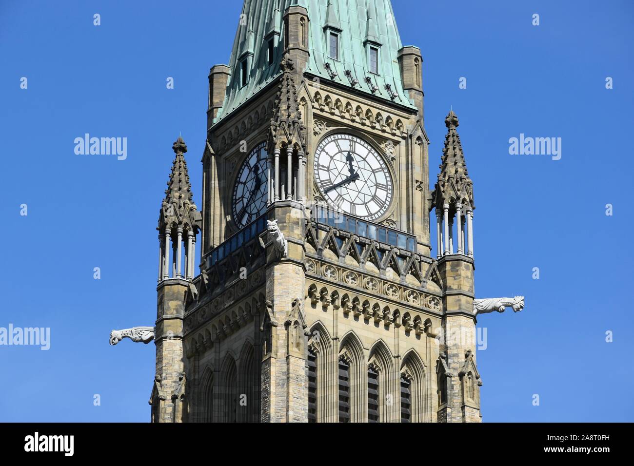 The Canadian Parliament Centre Block and the iconic Peace Tower atop ...