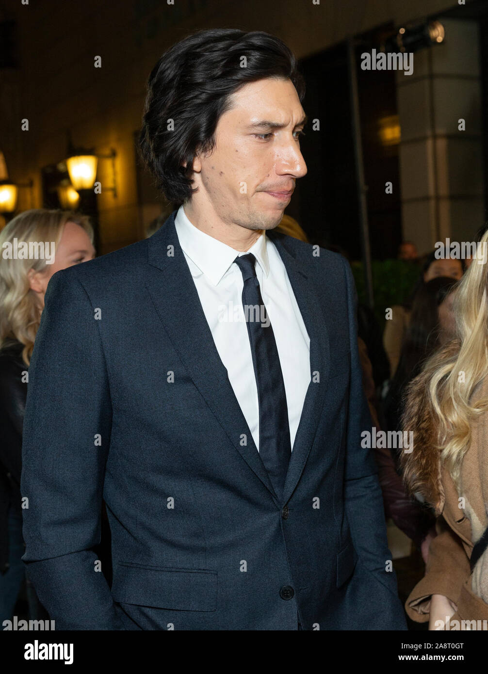 New York, NY - November 10, 2019: Adam Driver attends premiere of ...