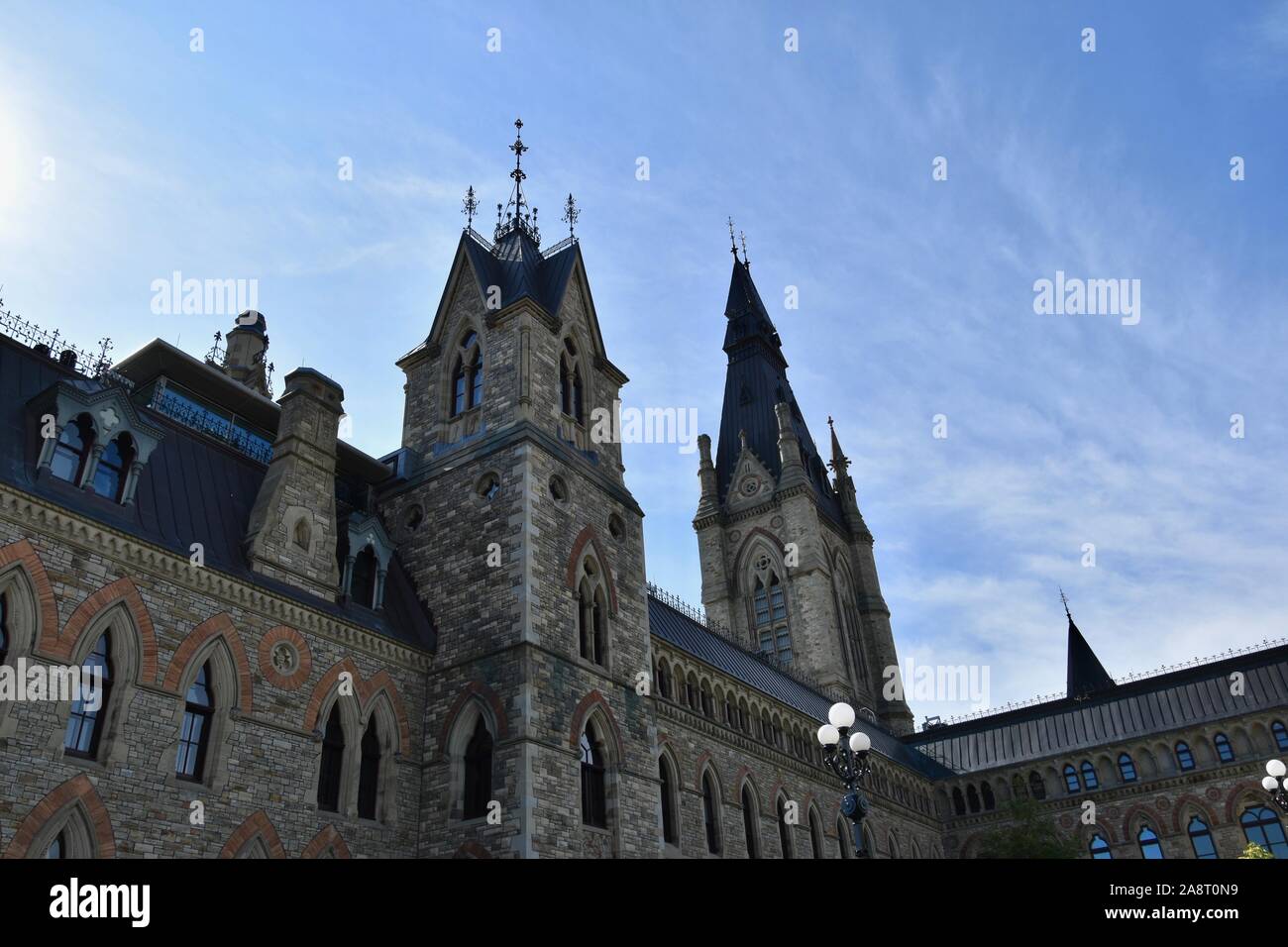 Canadian Government Buildings at the Canadian Parliament atop ...