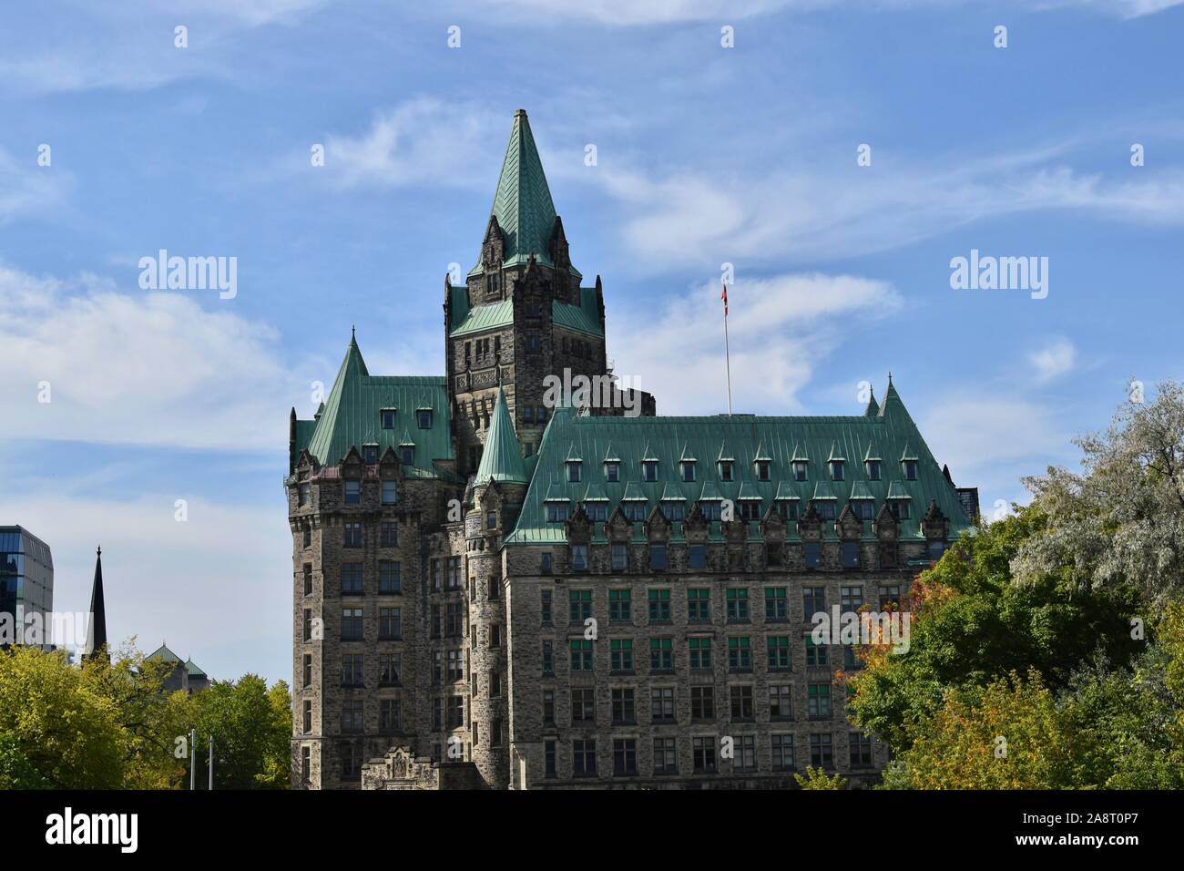 Canadian Government Buildings at the Canadian Parliament atop ...