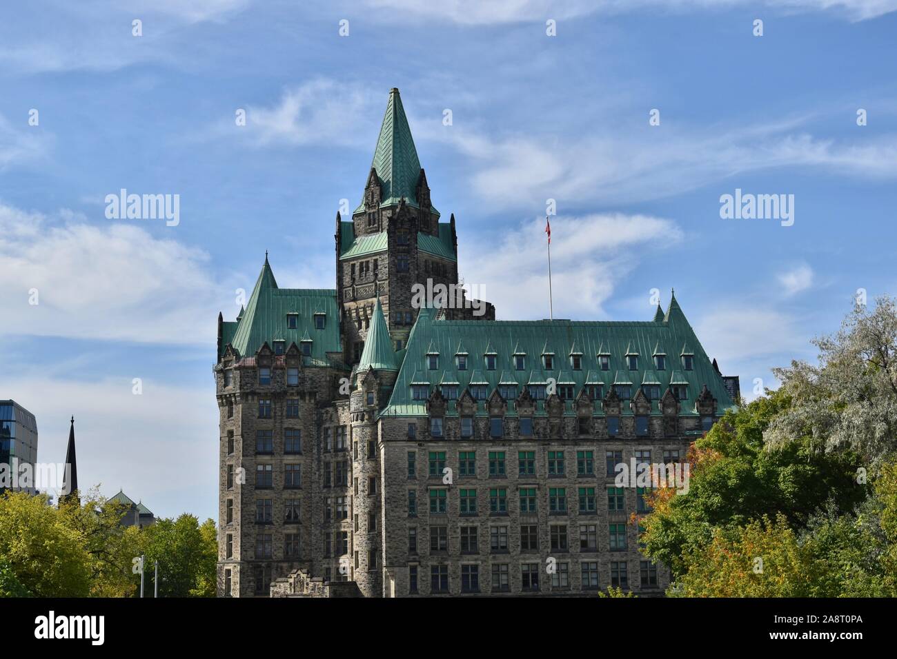 Canadian Government Buildings at the Canadian Parliament atop ...