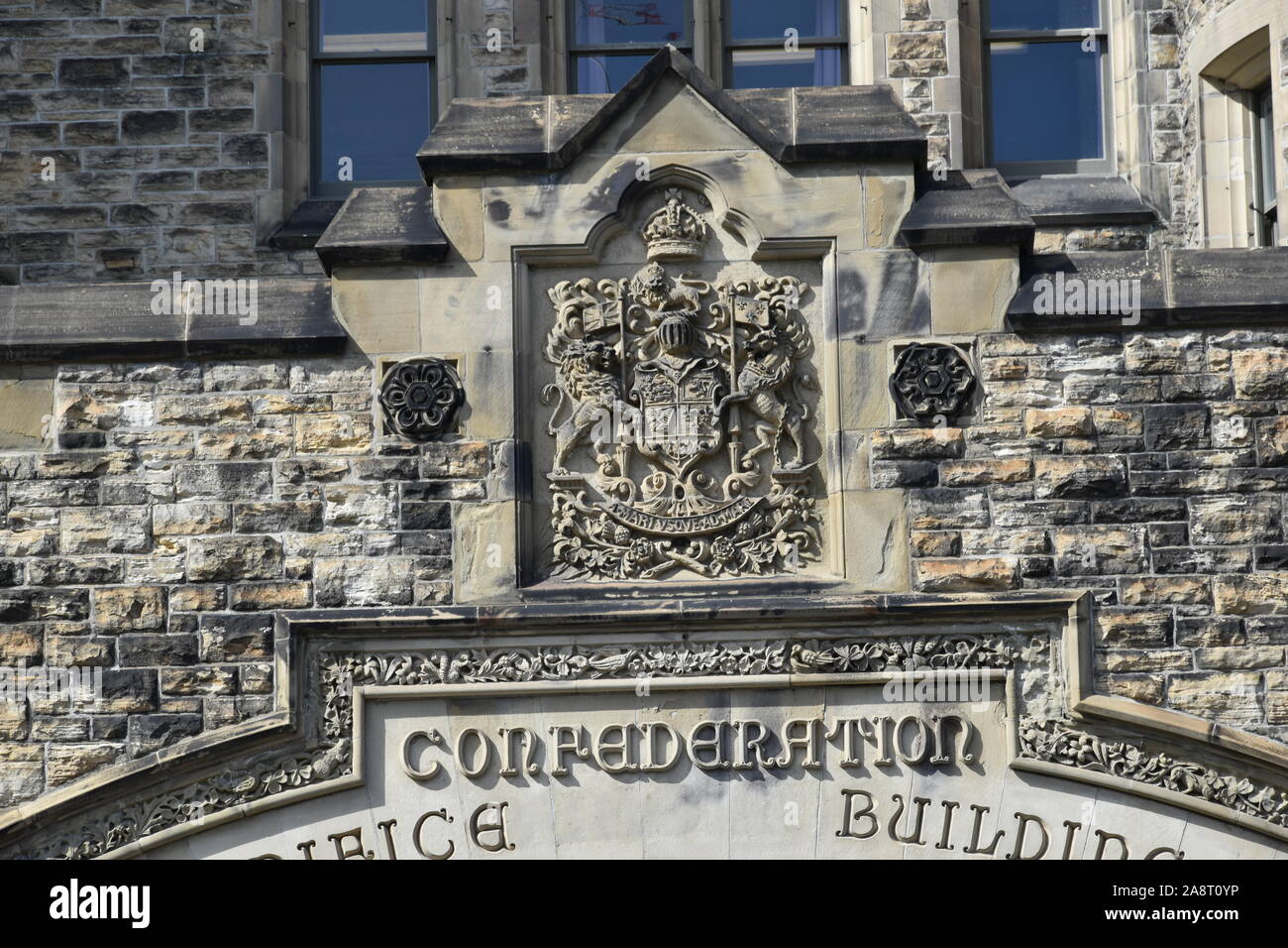 Canadian Government Buildings at the Canadian Parliament atop ...