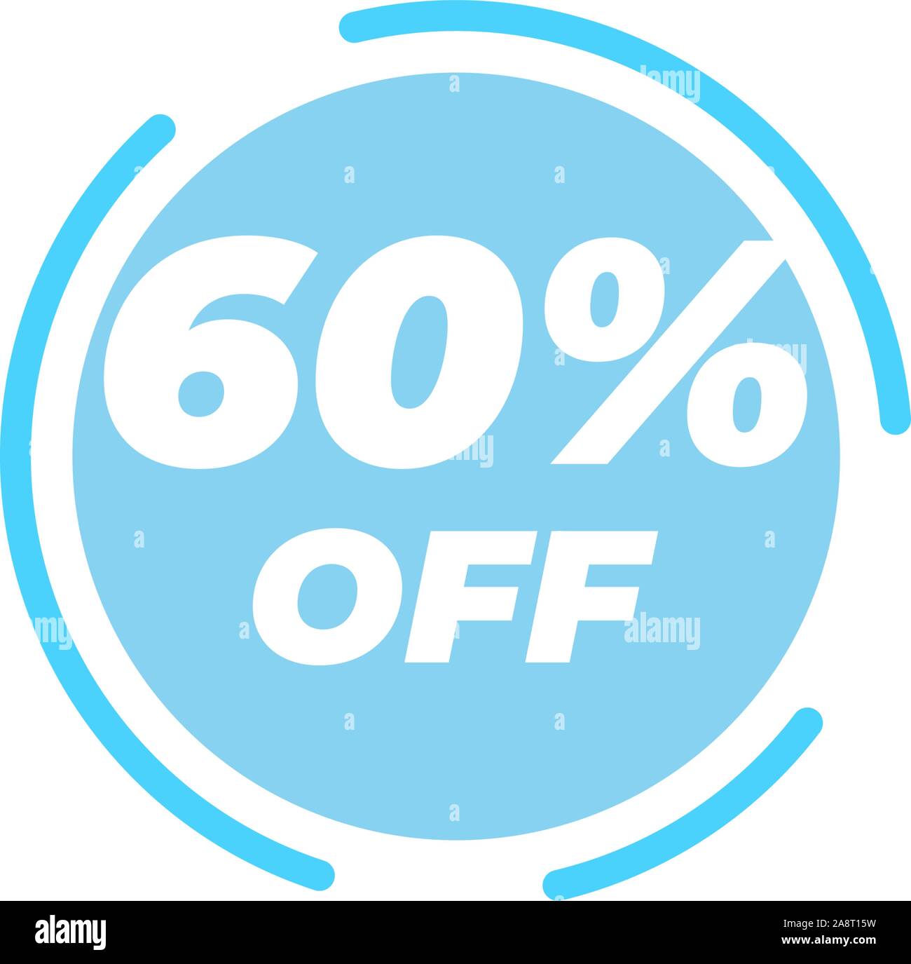 Sign 60 percent off Stock Vector Images - Alamy
