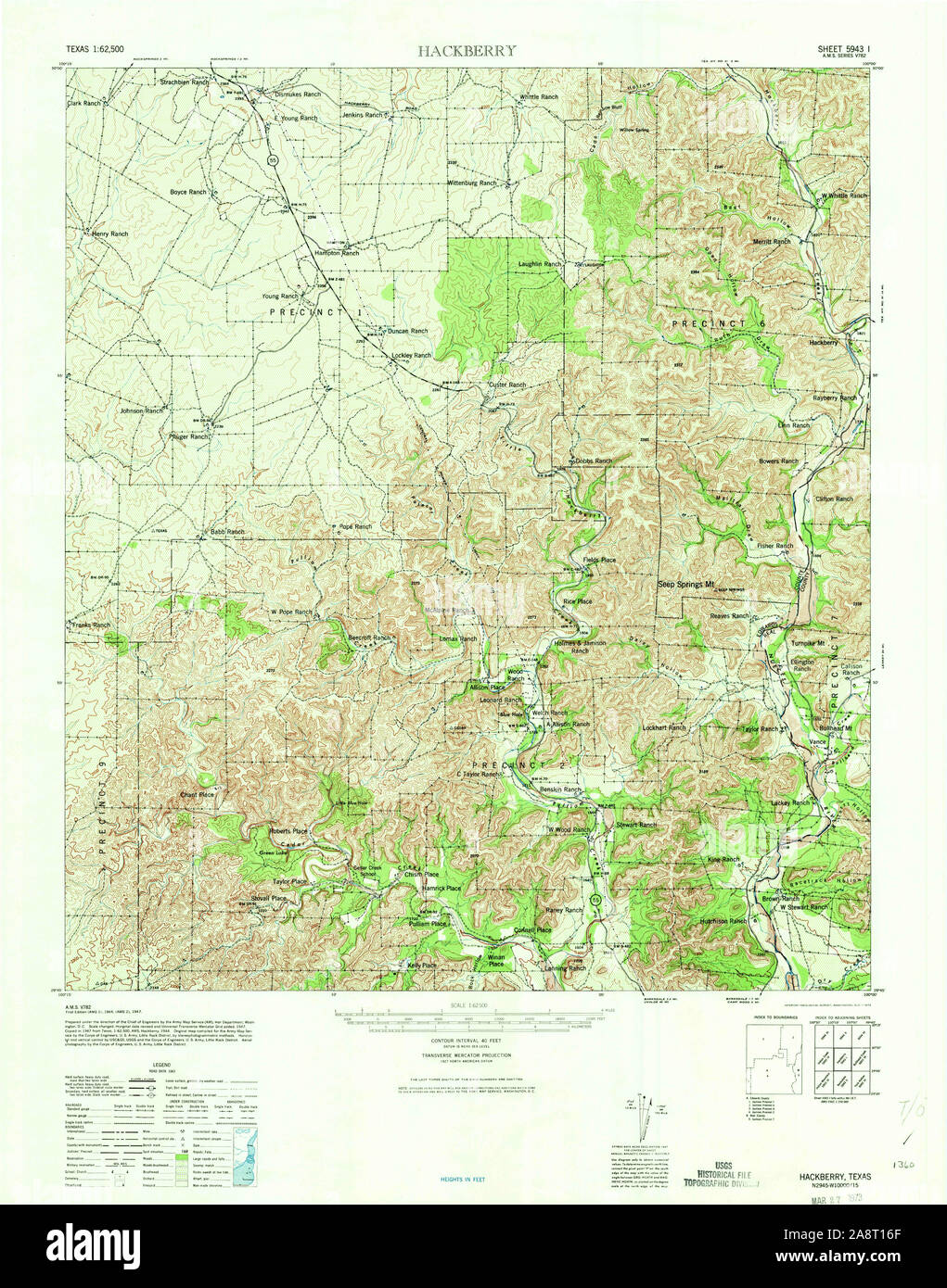 Map of hackberry hi-res stock photography and images - Alamy