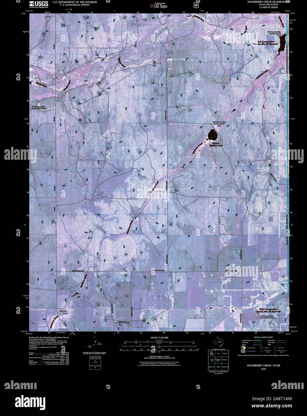 Map of hackberry hi-res stock photography and images - Alamy