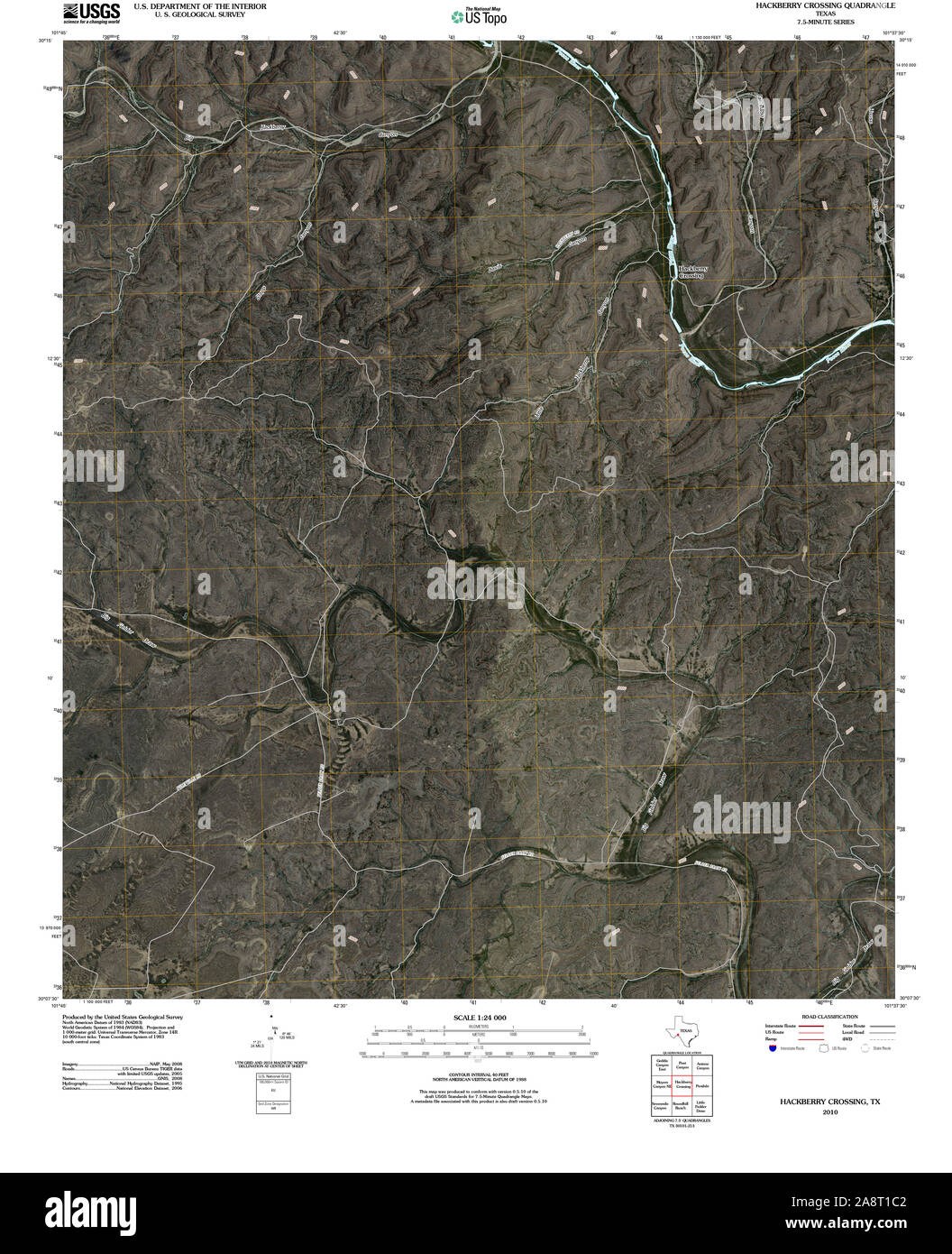 Map of hackberry hi-res stock photography and images - Alamy