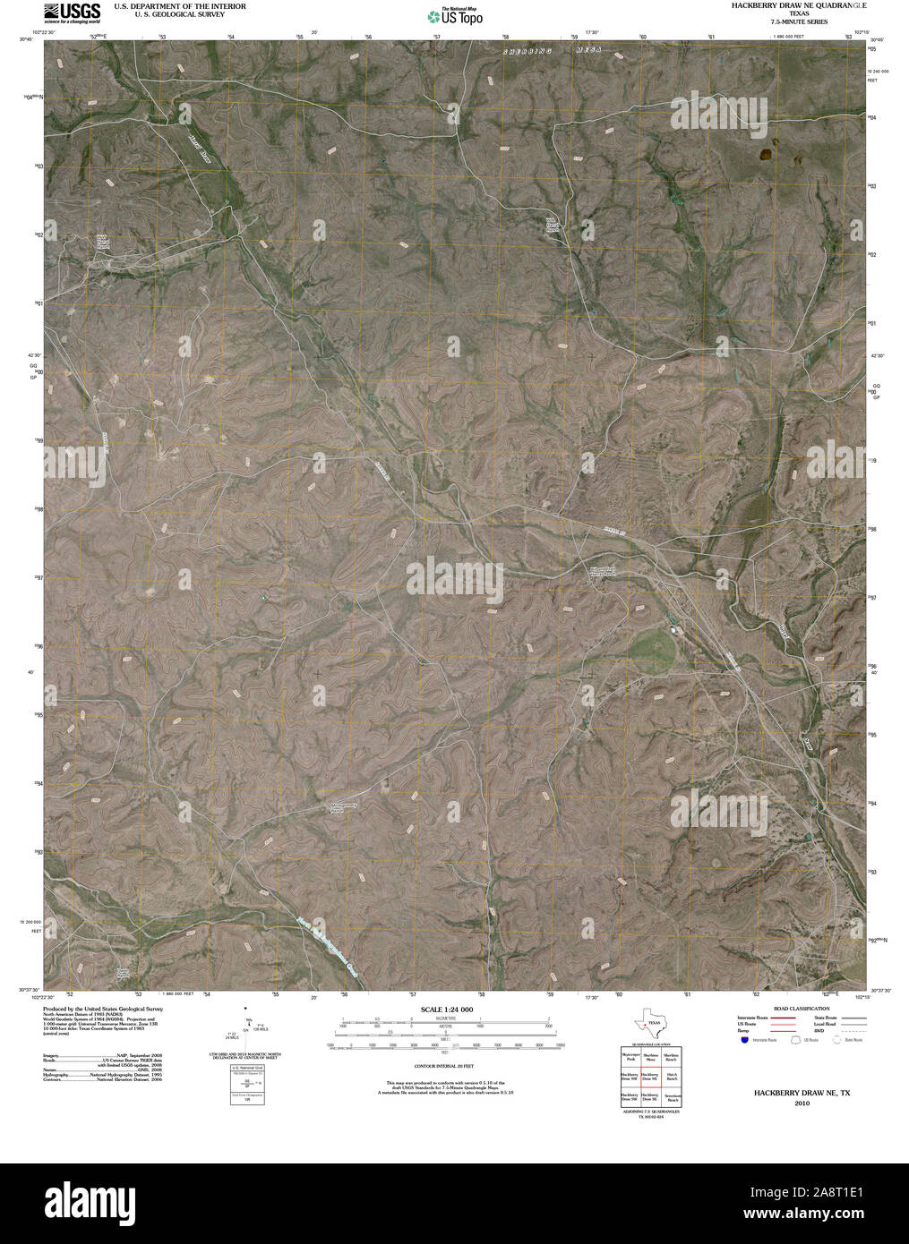 Map of hackberry hi-res stock photography and images - Alamy