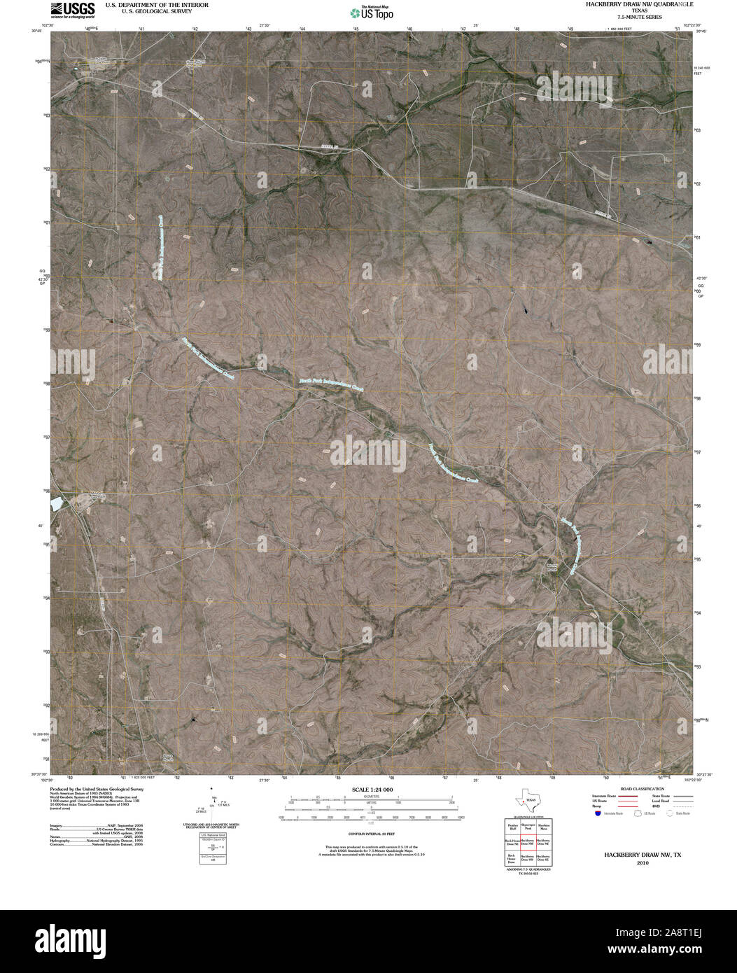 Map of hackberry hi-res stock photography and images - Alamy