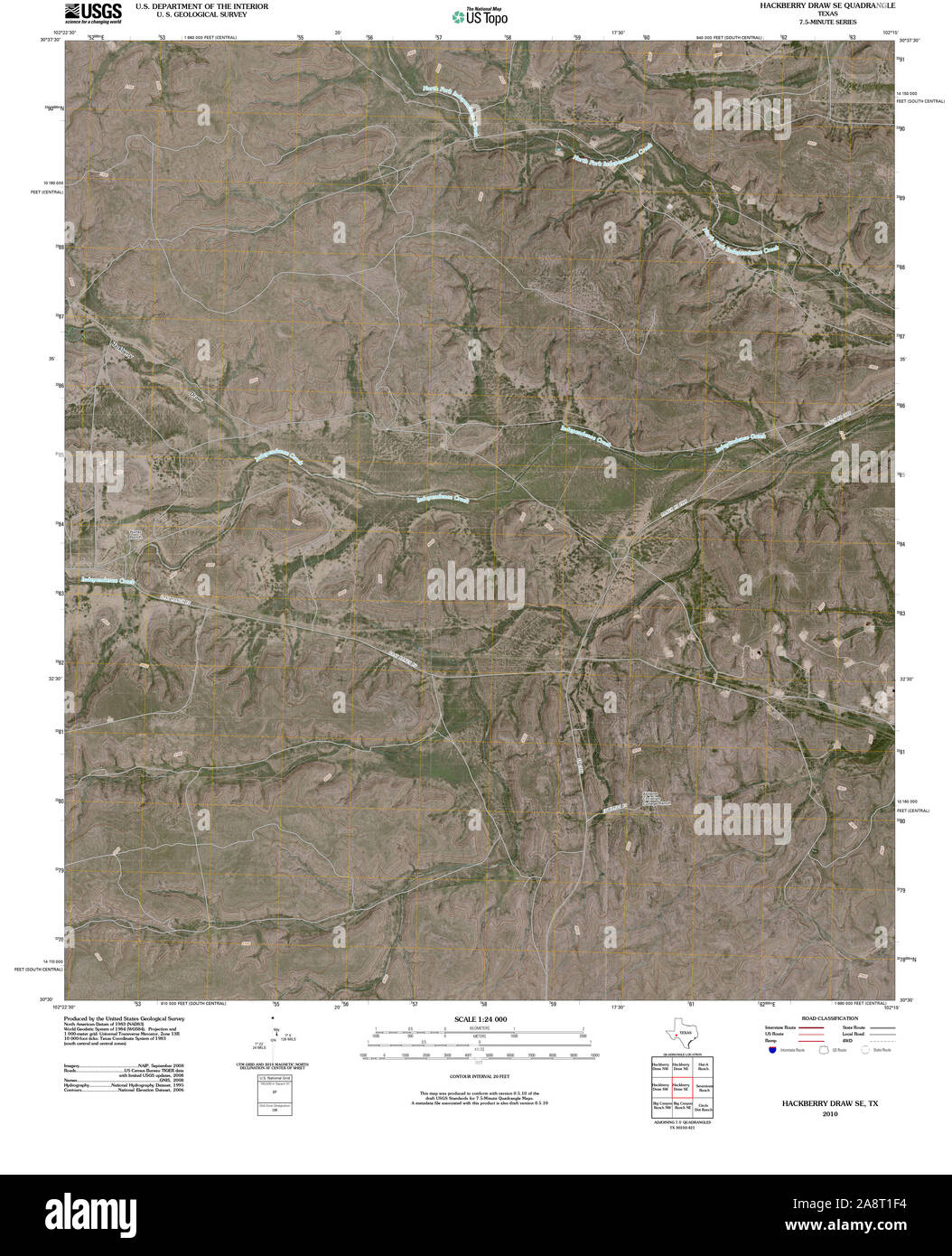 Map of hackberry hi-res stock photography and images - Alamy