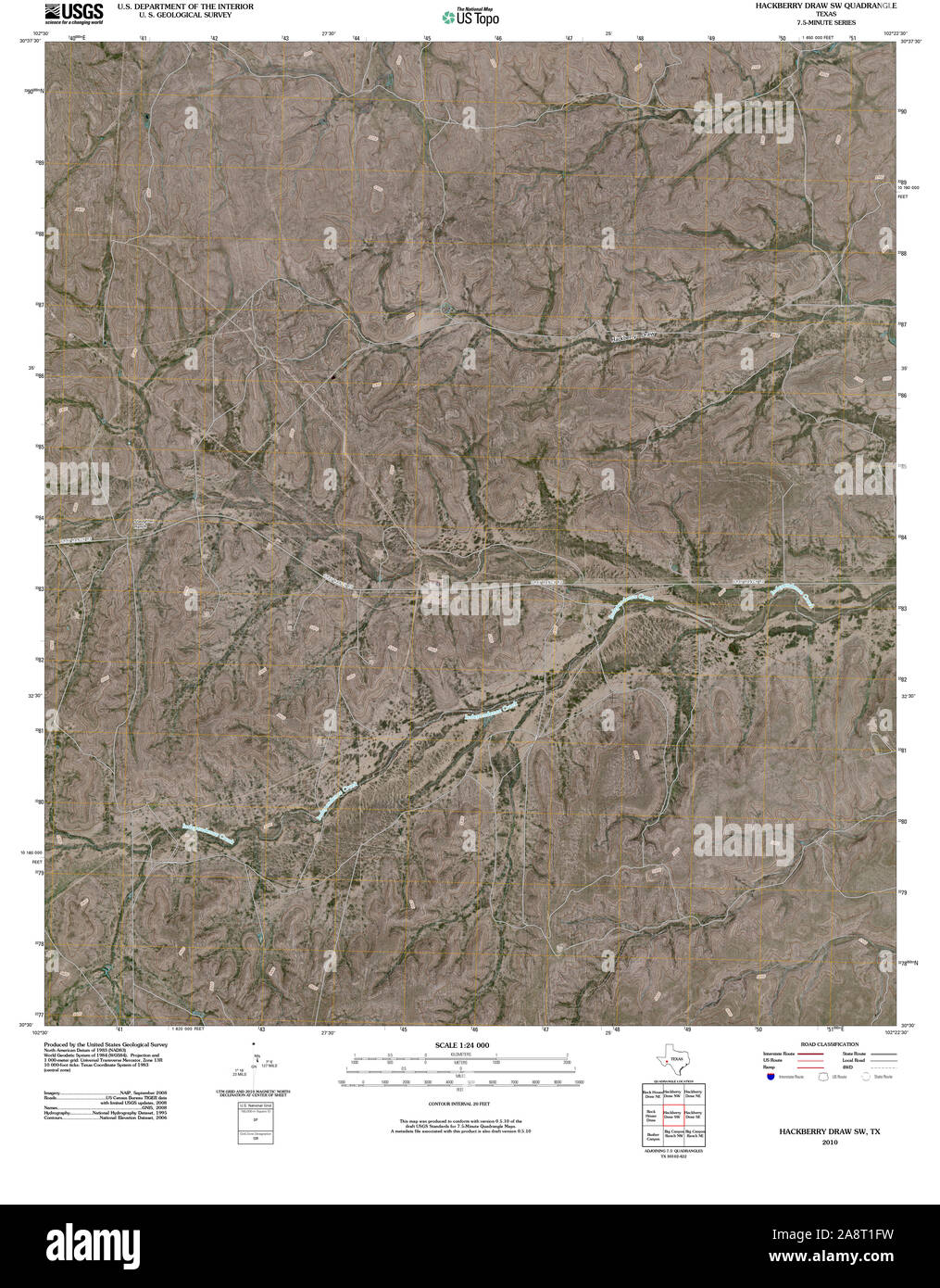 Map of hackberry hi-res stock photography and images - Alamy