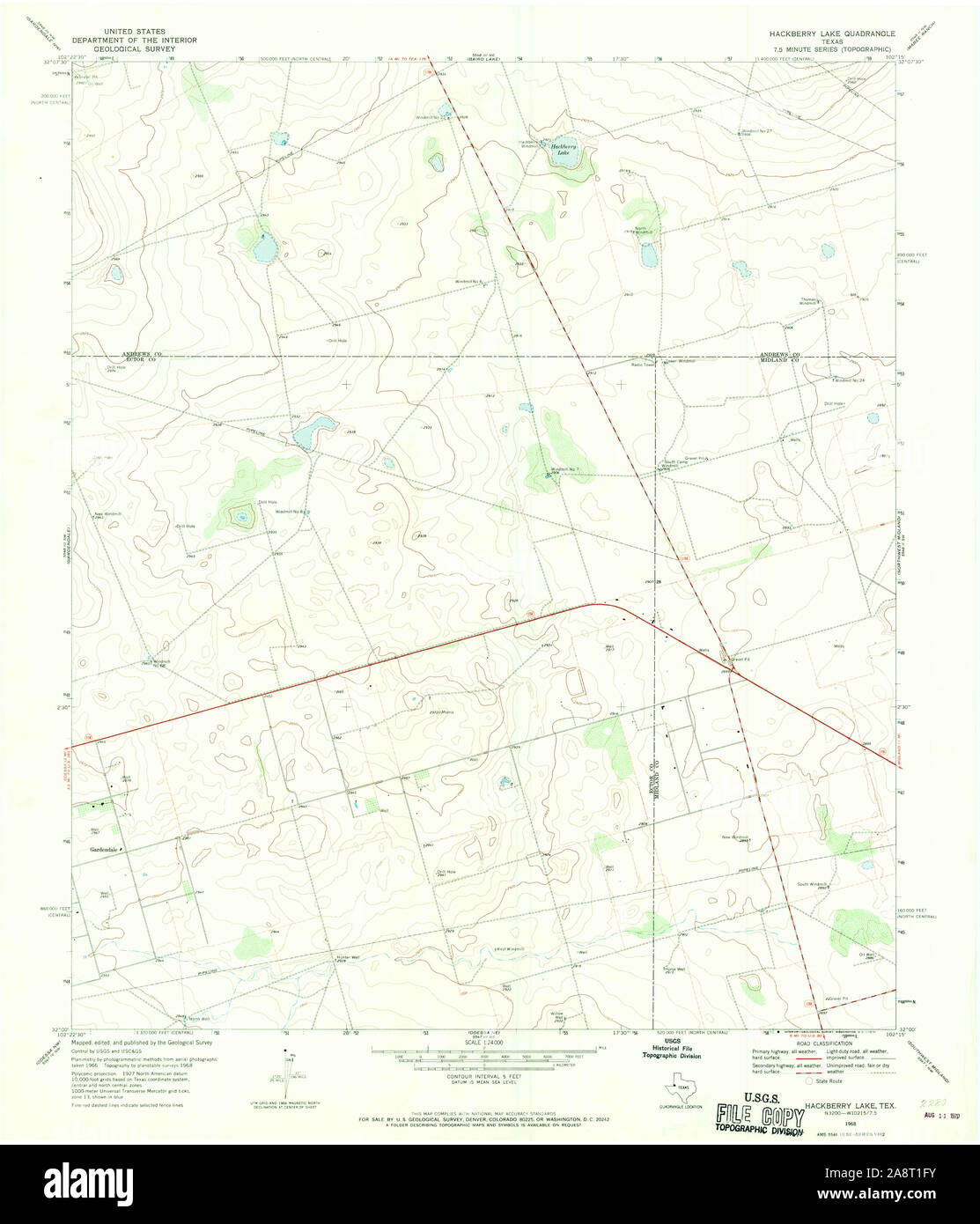 Map of hackberry hi-res stock photography and images - Alamy