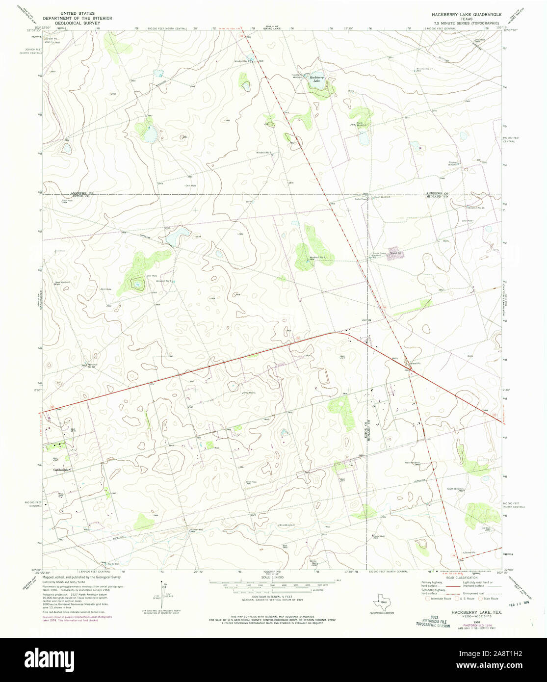 Map of hackberry hi-res stock photography and images - Alamy