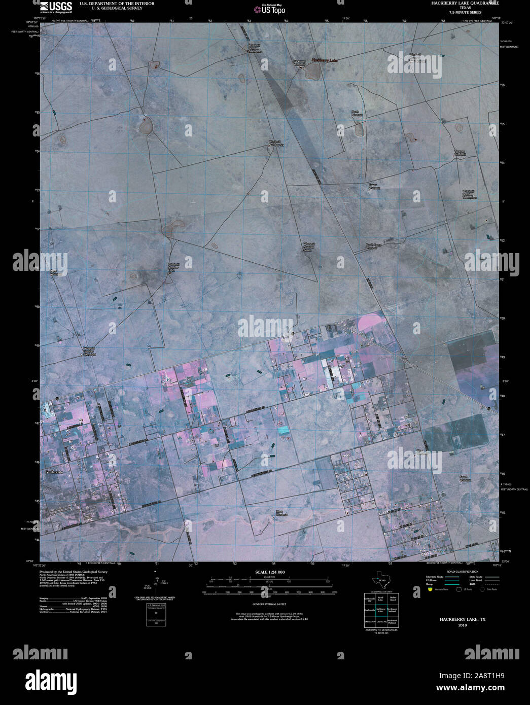 Map of hackberry hi-res stock photography and images - Alamy