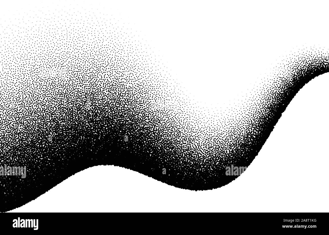 Abstract background with wave of scattered dots Stock Vector Image ...