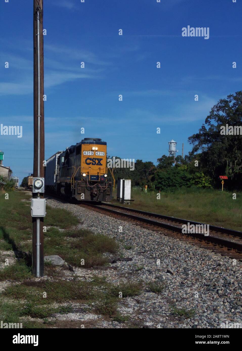 This photograph of a train was taken in Lake Alfred, Florida during ...