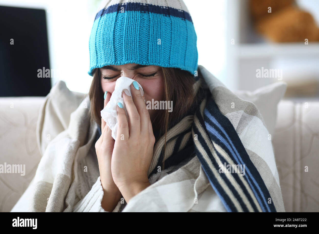 Annoying cold sickness Stock Photo - Alamy