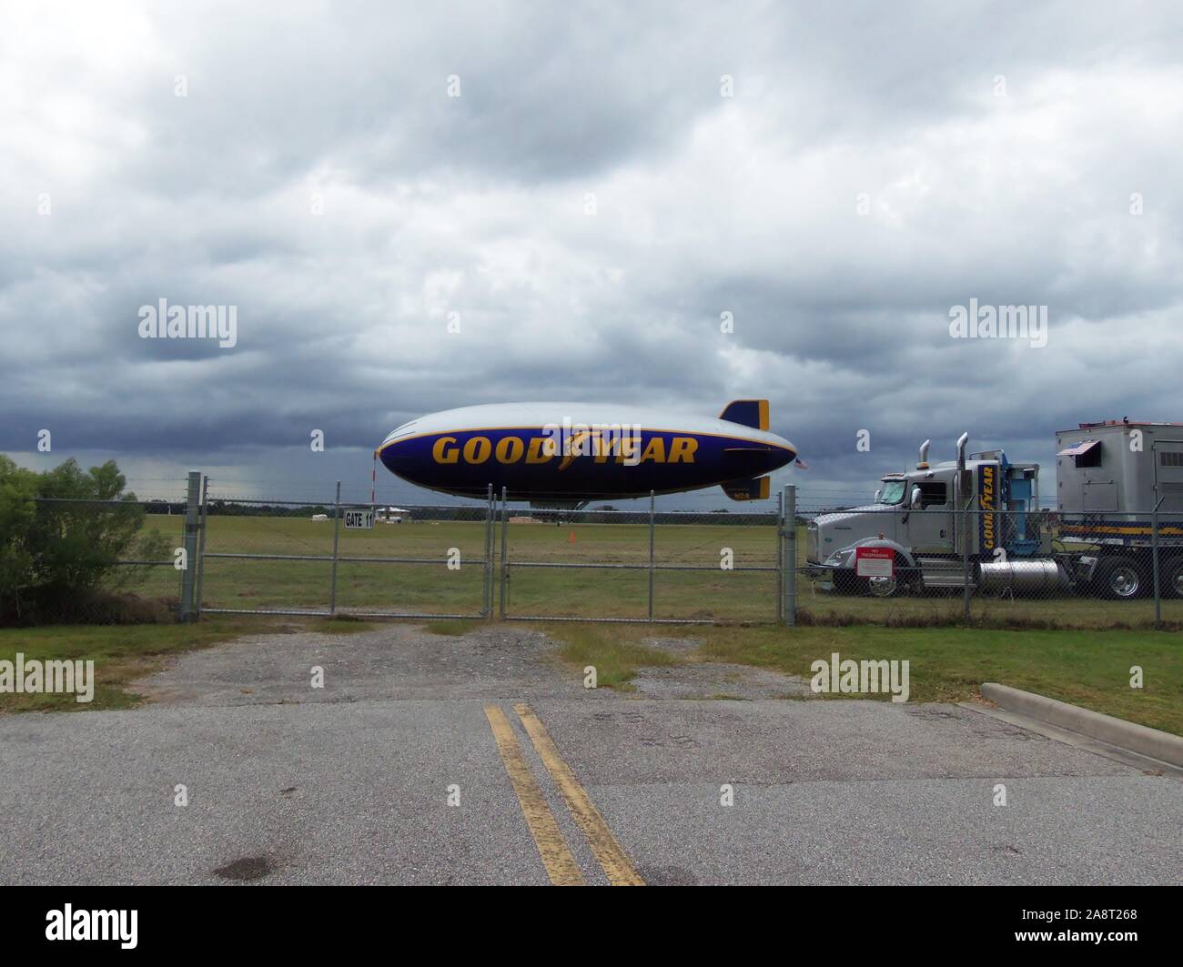 This photograph of a Goodyear Blimp Was taken at the Winter Haven ...
