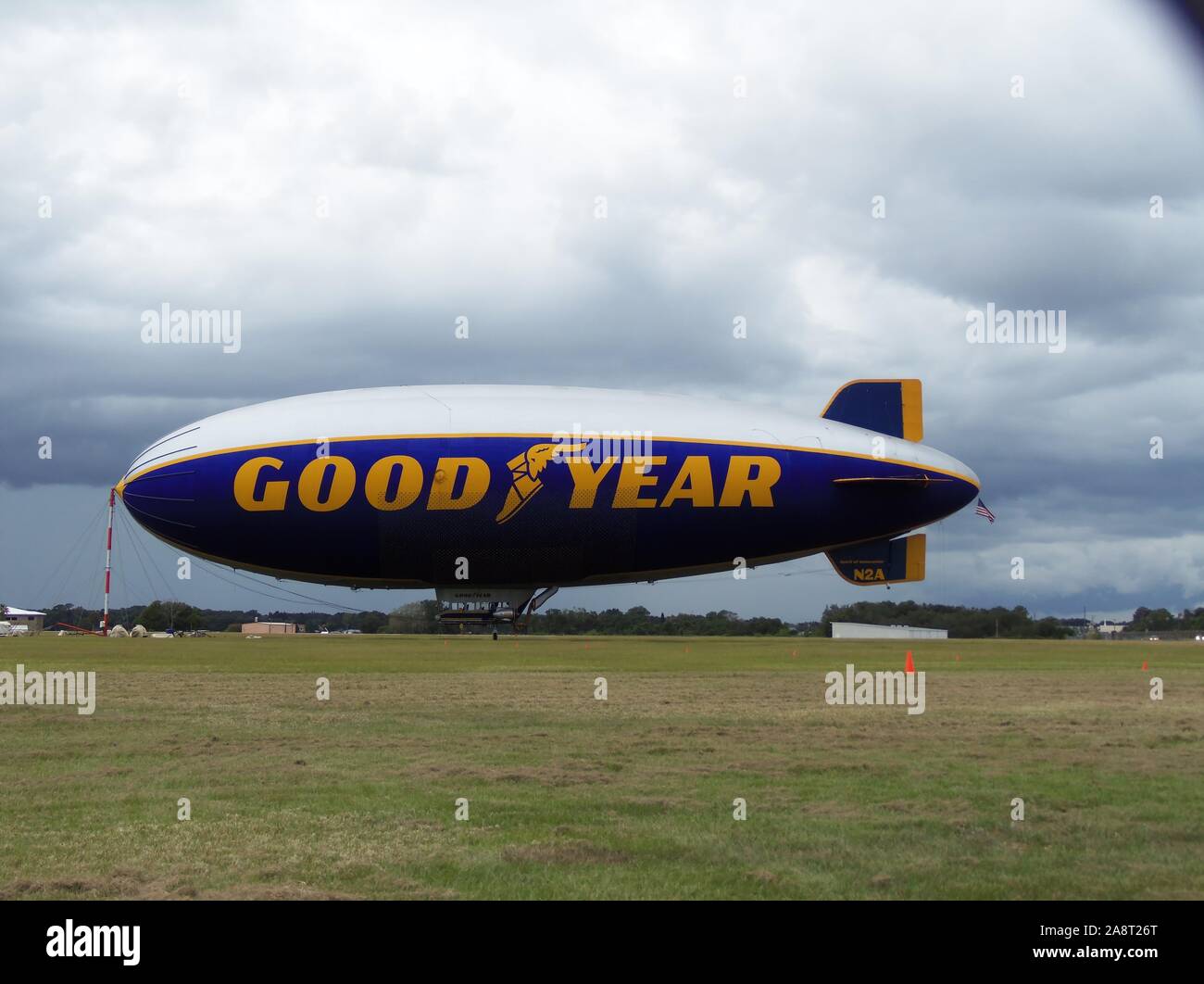 This photograph of a Goodyear Blimp Was taken at the Winter Haven ...