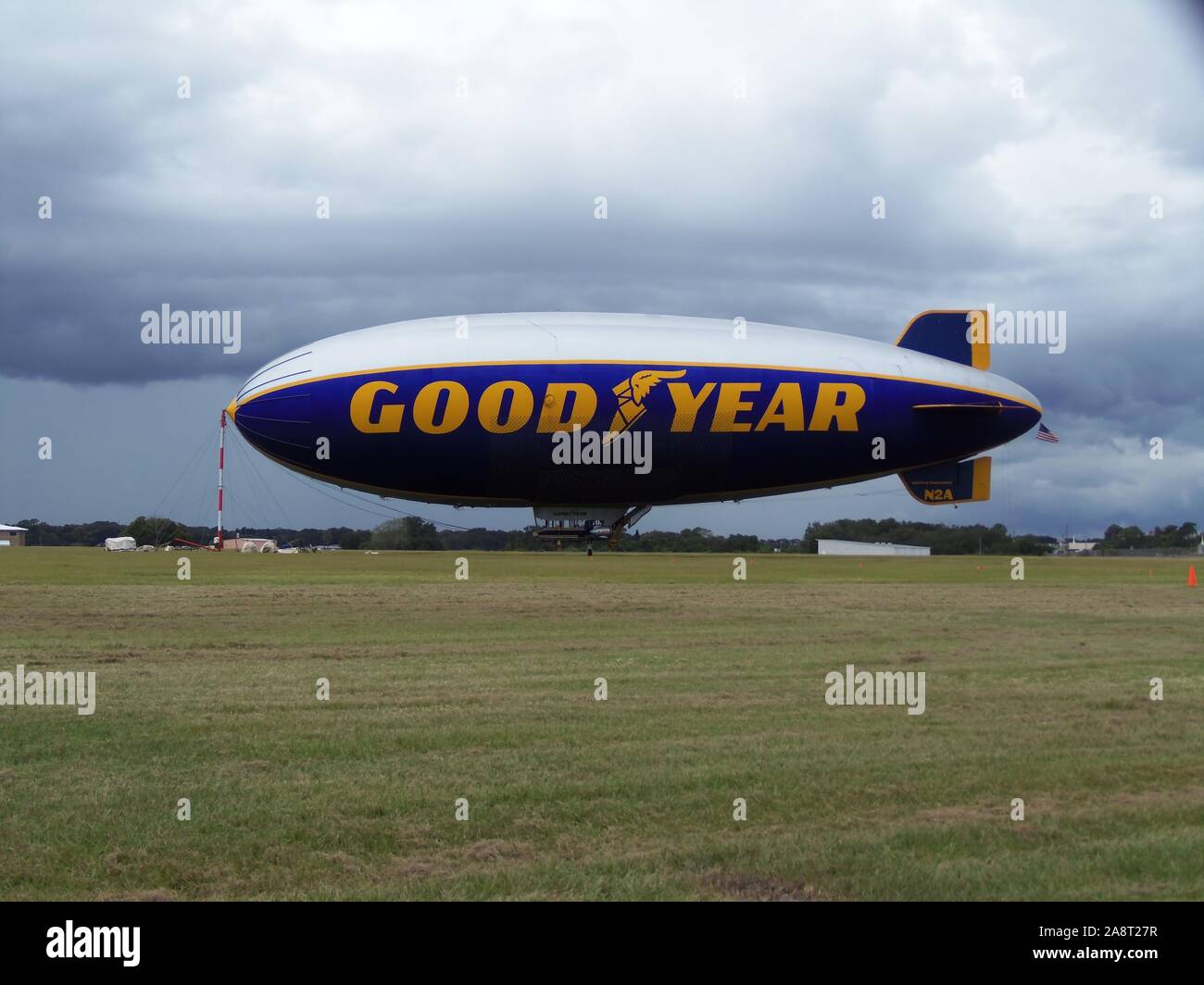 This photograph of a Goodyear Blimp Was taken at the Winter Haven ...