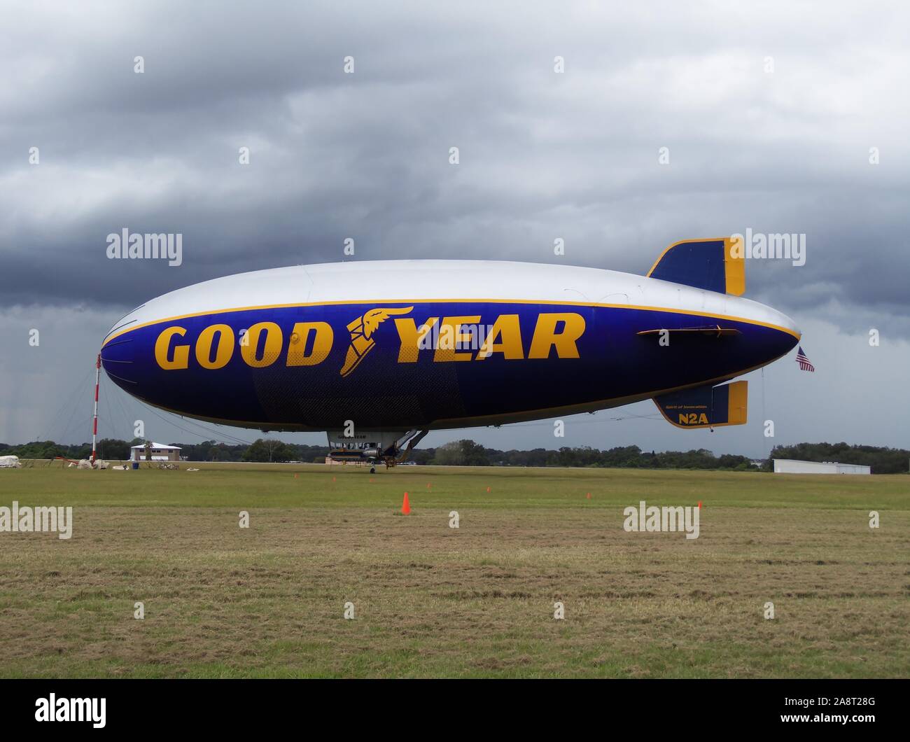 This photograph of a Goodyear Blimp Was taken at the Winter Haven ...