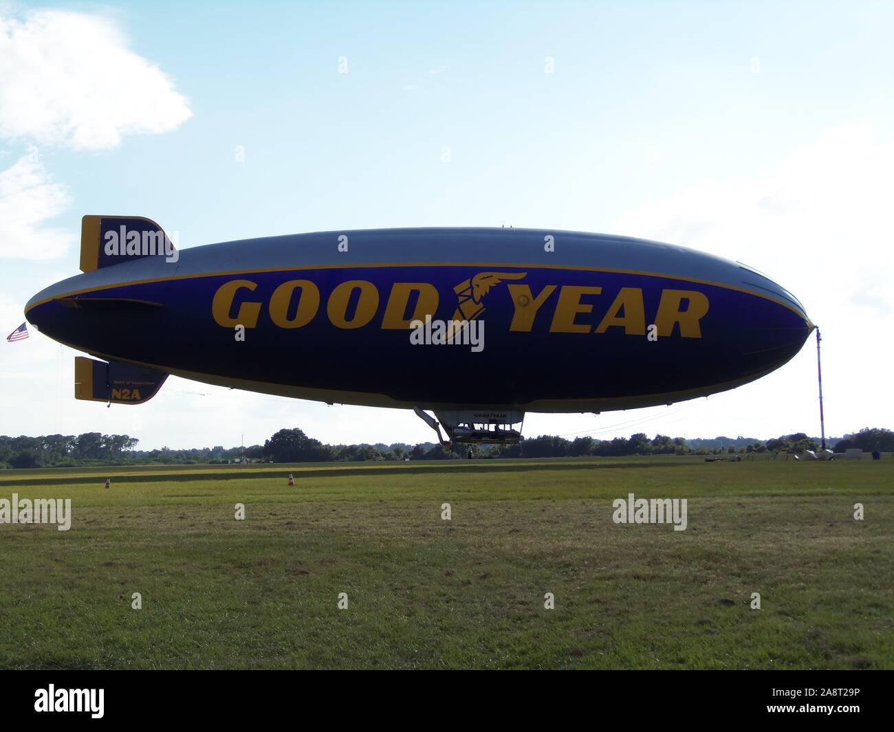 This photograph of a Goodyear Blimp Was taken at the Winter Haven ...