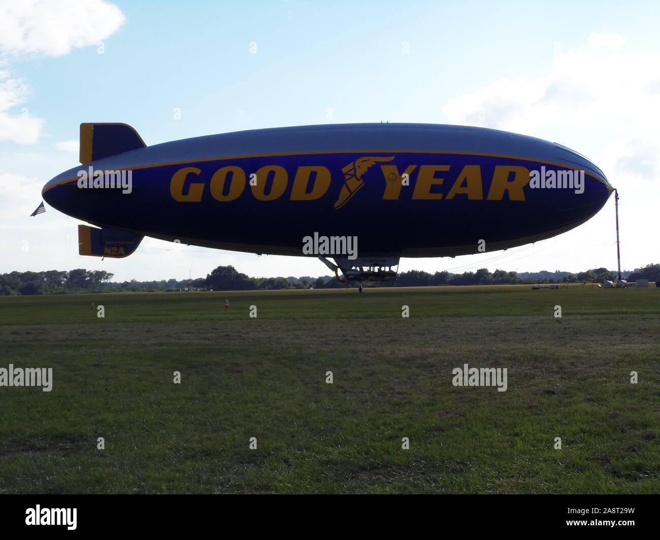 This photograph of a Goodyear Blimp Was taken at the Winter Haven ...