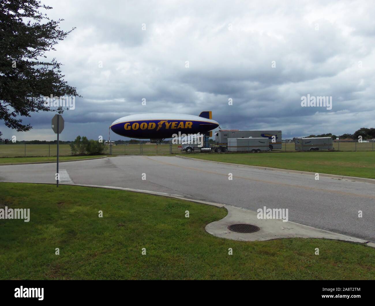 This photograph of a Goodyear Blimp Was taken at the Winter Haven ...