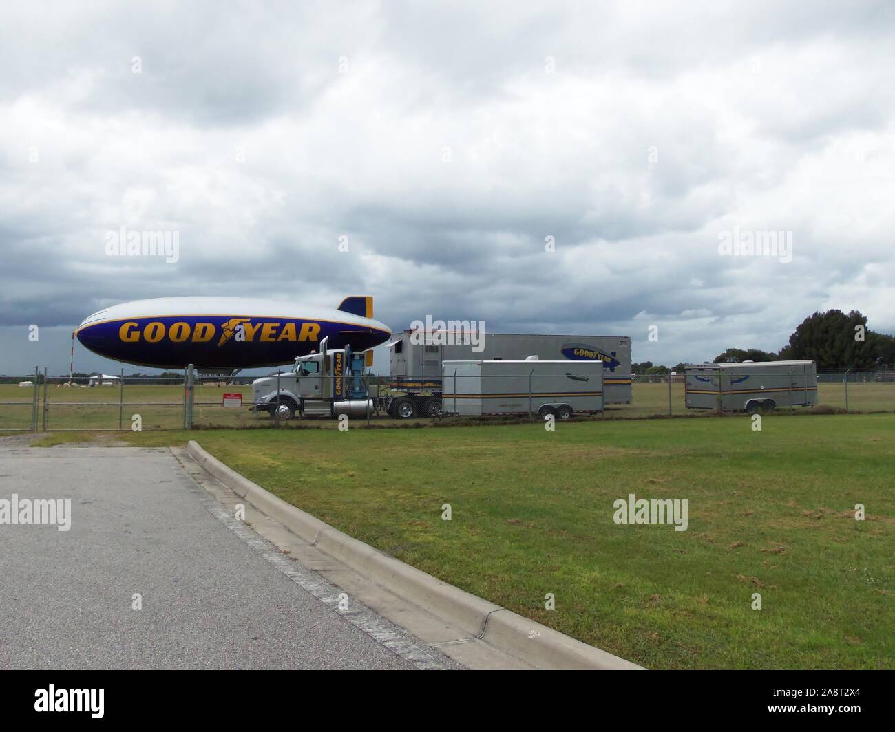 This photograph of a Goodyear Blimp Was taken at the Winter Haven ...