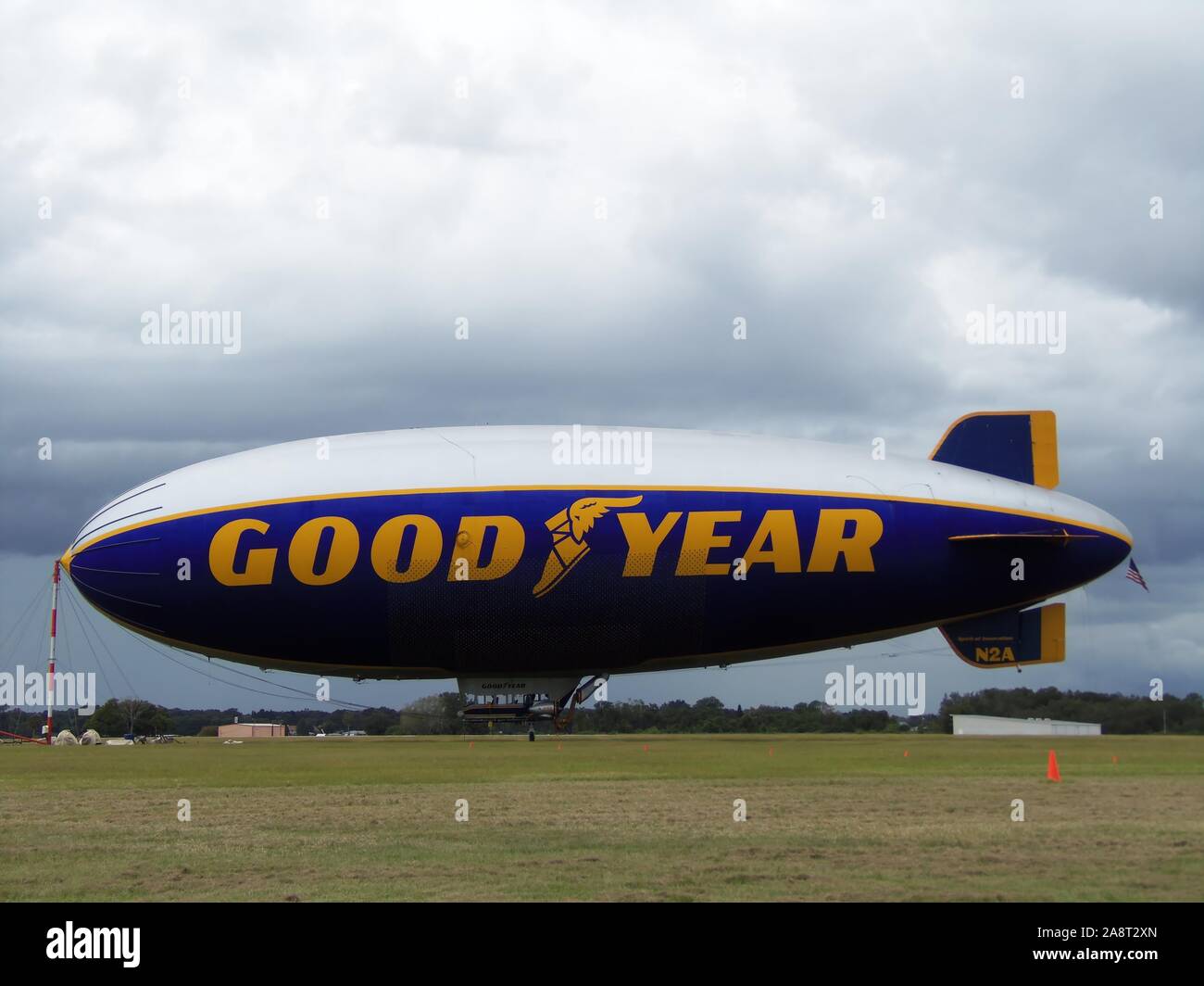 This photograph of a Goodyear Blimp Was taken at the Winter Haven ...