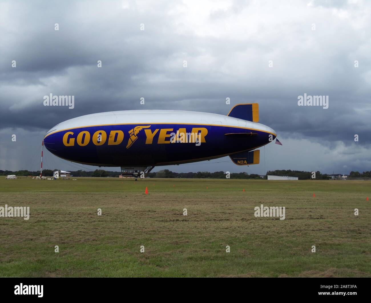 This photograph of a Goodyear Blimp Was taken at the Winter Haven ...