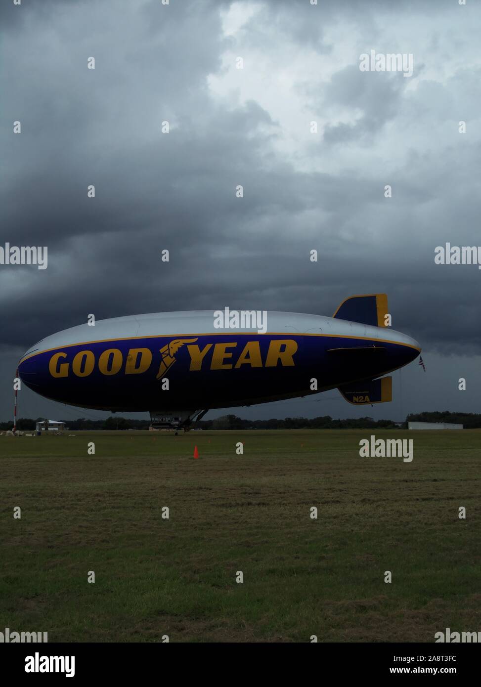 This photograph of a Goodyear Blimp Was taken at the Winter Haven ...
