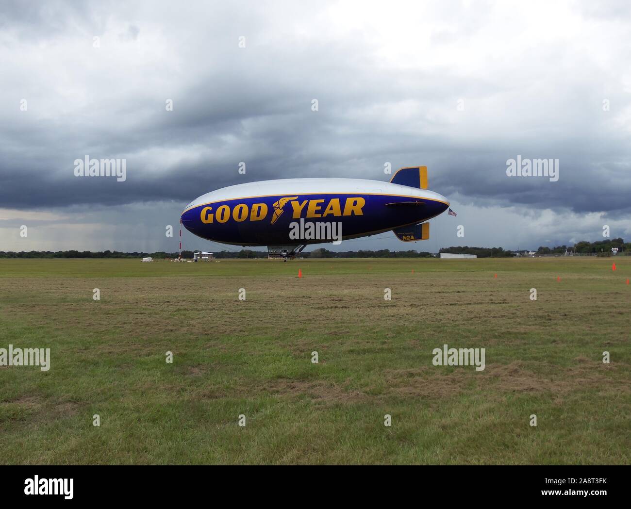 This photograph of a Goodyear Blimp Was taken at the Winter Haven ...