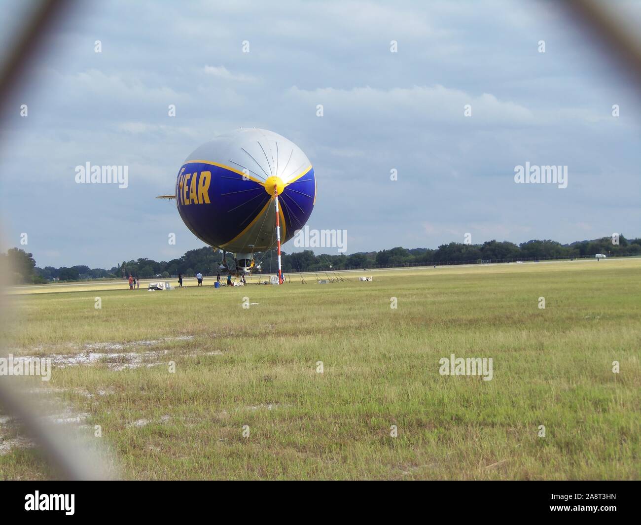 This photograph of a Goodyear Blimp Was taken at the Winter Haven ...
