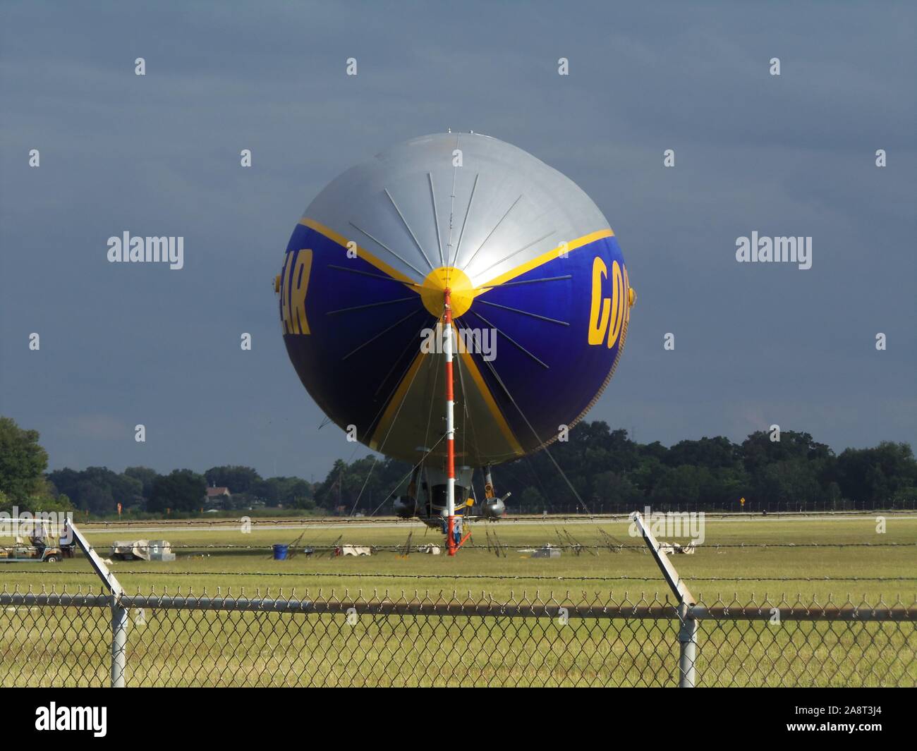 This photograph of a Goodyear Blimp Was taken at the Winter Haven ...