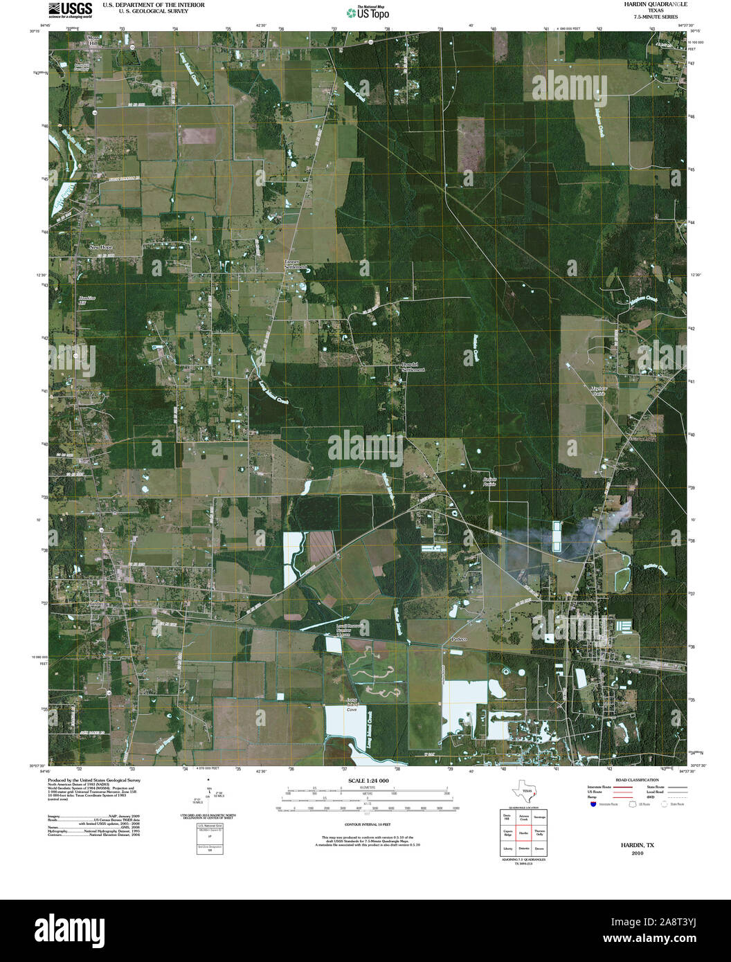 Map of hardin Cut Out Stock Images & Pictures - Alamy