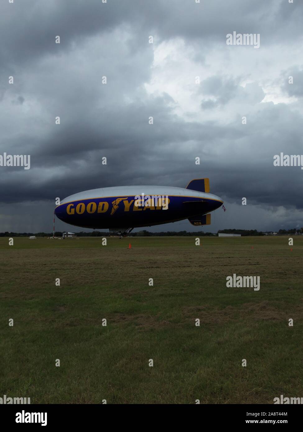 This photograph of a Goodyear Blimp Was taken at the Winter Haven ...