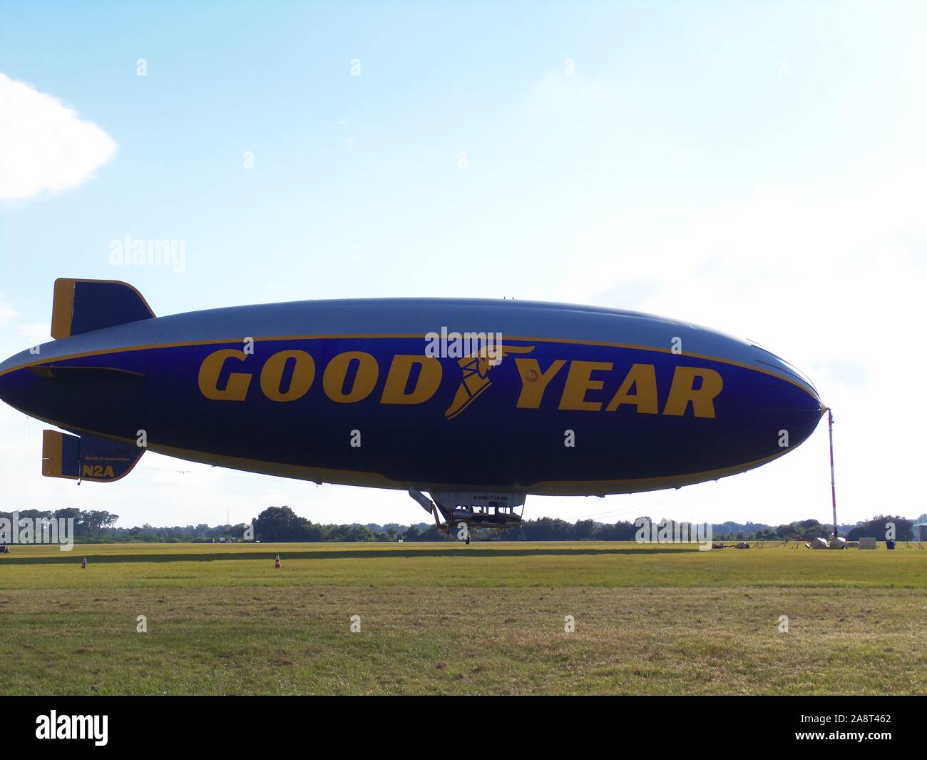 This photograph of a Goodyear Blimp Was taken at the Winter Haven ...