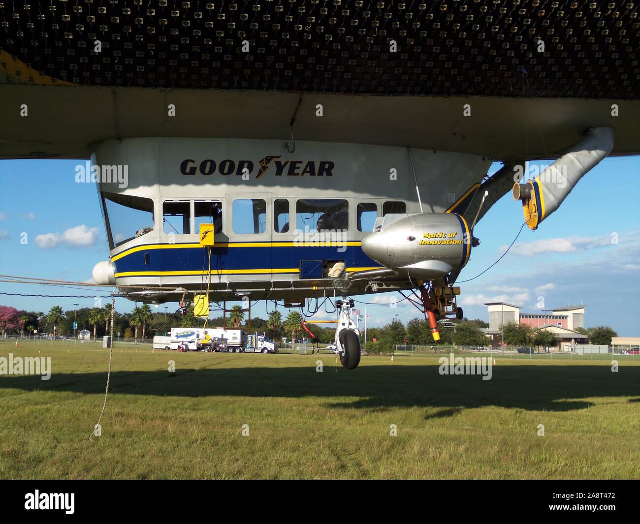 This photograph of a Goodyear Blimp Was taken at the Winter Haven ...