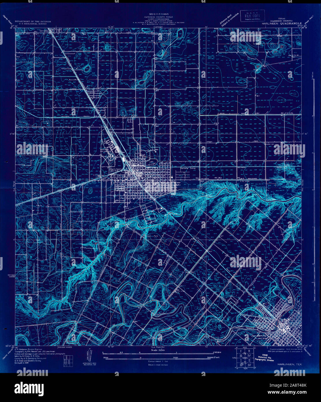 Map of harlingen texas hi-res stock photography and images - Alamy